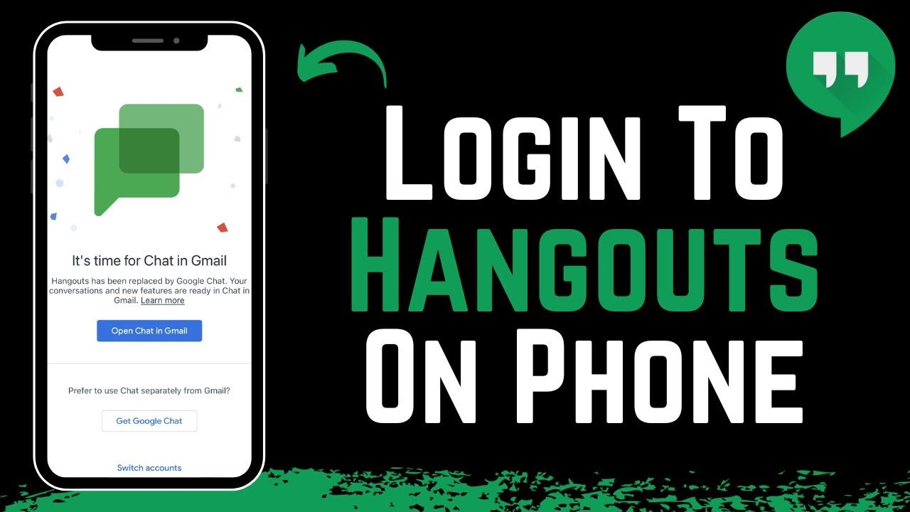 How to Login Hangout on Phone - YouTube