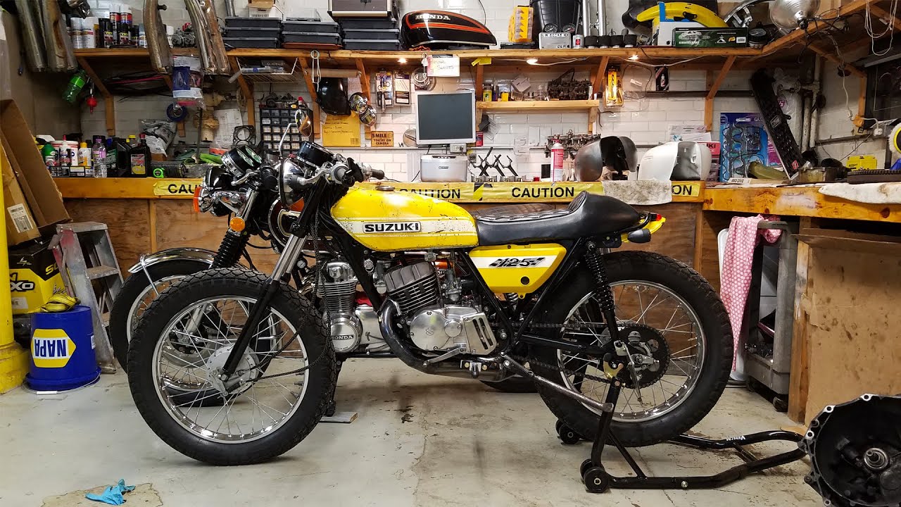 1972 Suzuki TS125 Street Bike w/ Expansion Chamber - YouTube