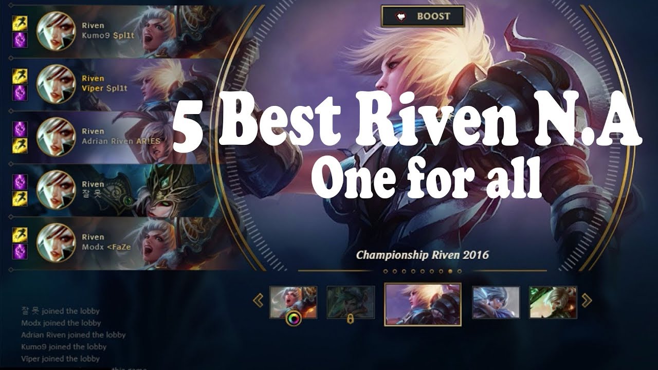 ( Viper , Box Box , Modx , Adrian Riven , Kumo9 ) Riven One For All ...