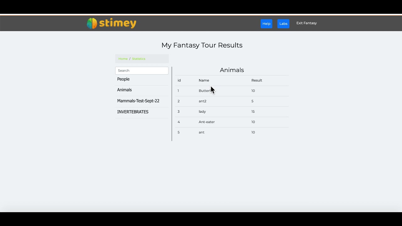 Student STIMEY Fantasy Results - YouTube