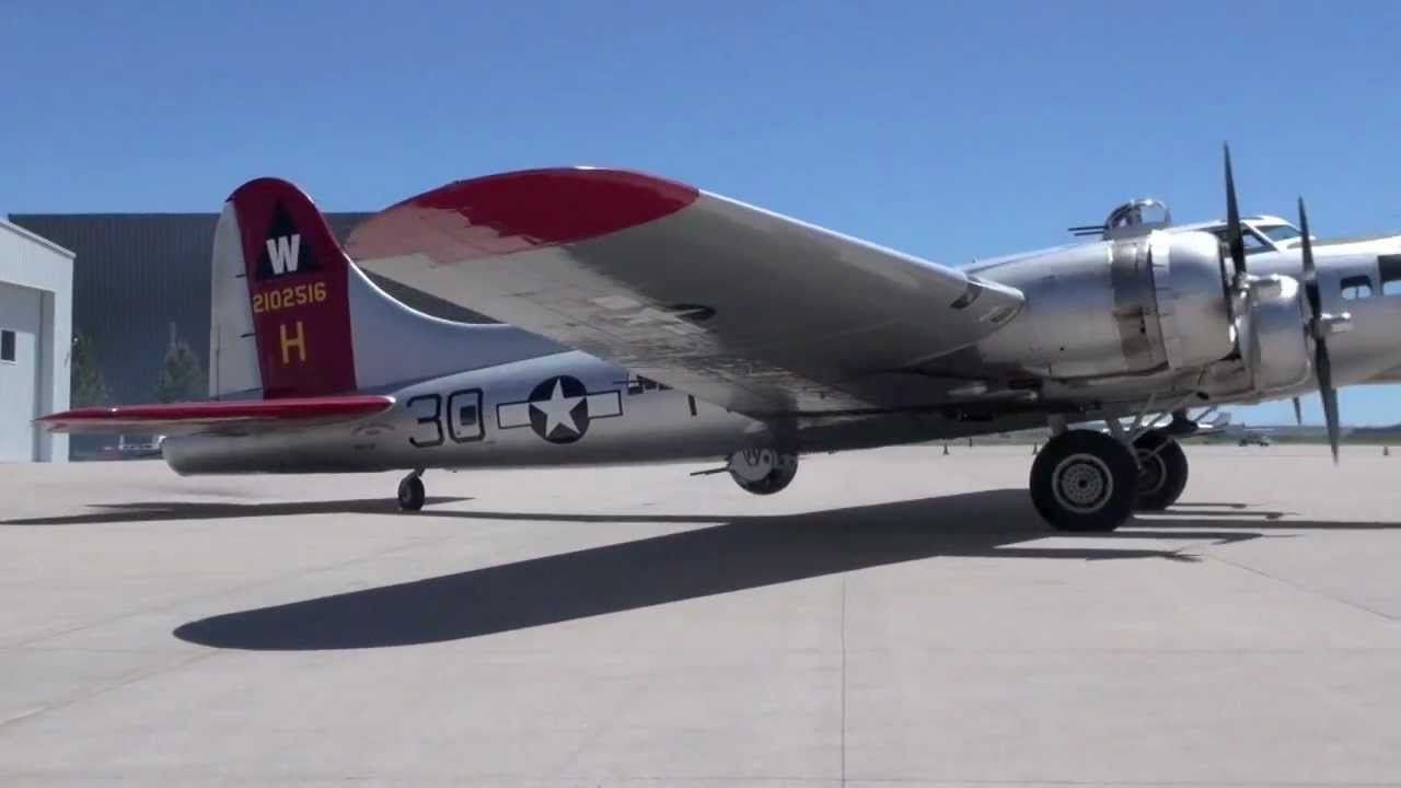 B-17 "Aluminum Overcast" Flight June 2011 at Centennial Airport. - YouTube