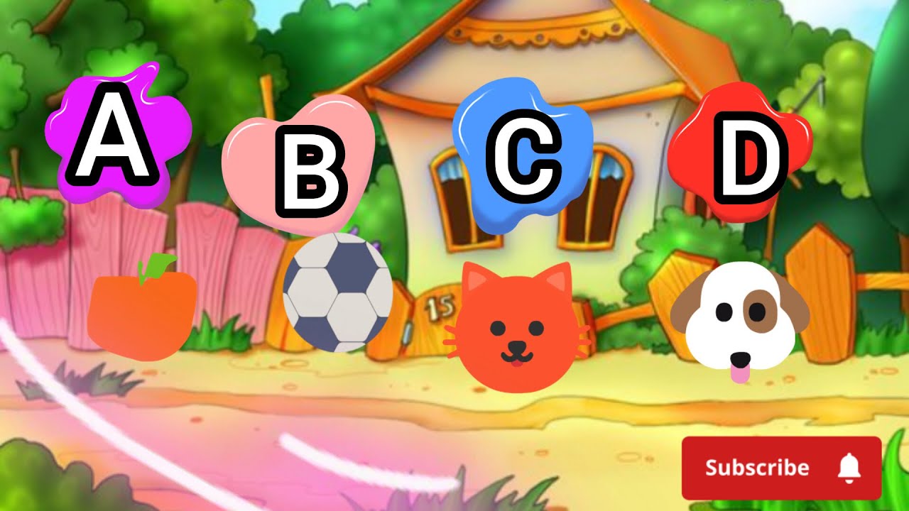 A for Apple, B for Ball |ABCD Song | Learn Abcd Rhymes phonics songs ...