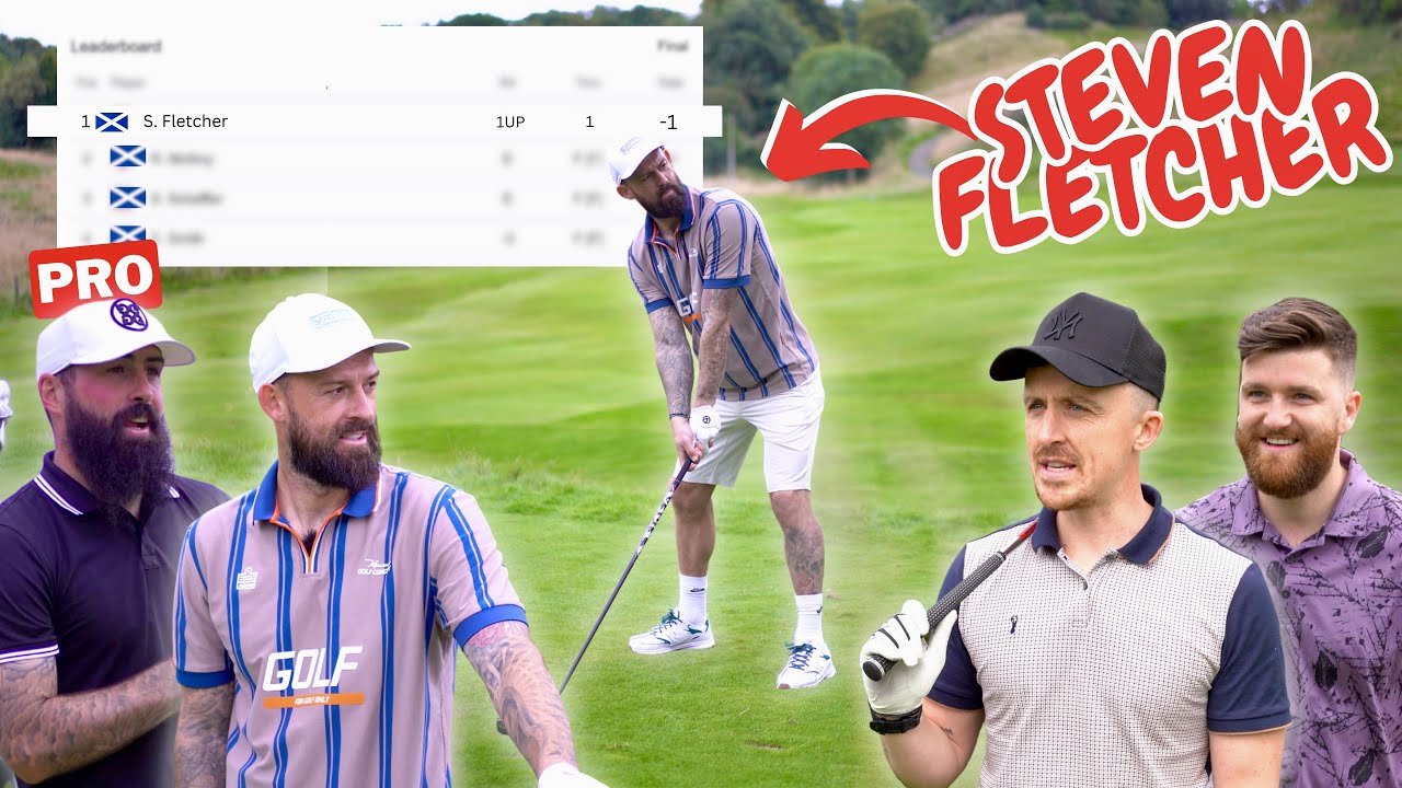 We challenged Steven Fletcher and a Pro Golfer.. - YouTube