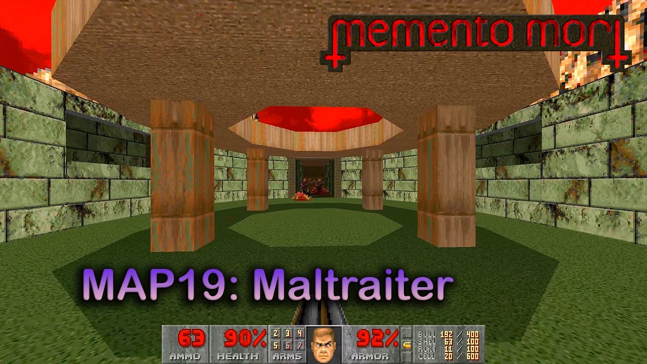Doom II: Memento Mori | MAP19: Maltraiter | 100% Playthrough - YouTube