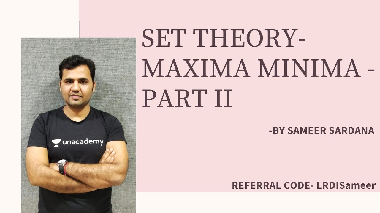 Set Theory-Maxima-Minima In Case of Three Sets (Part -II) - YouTube