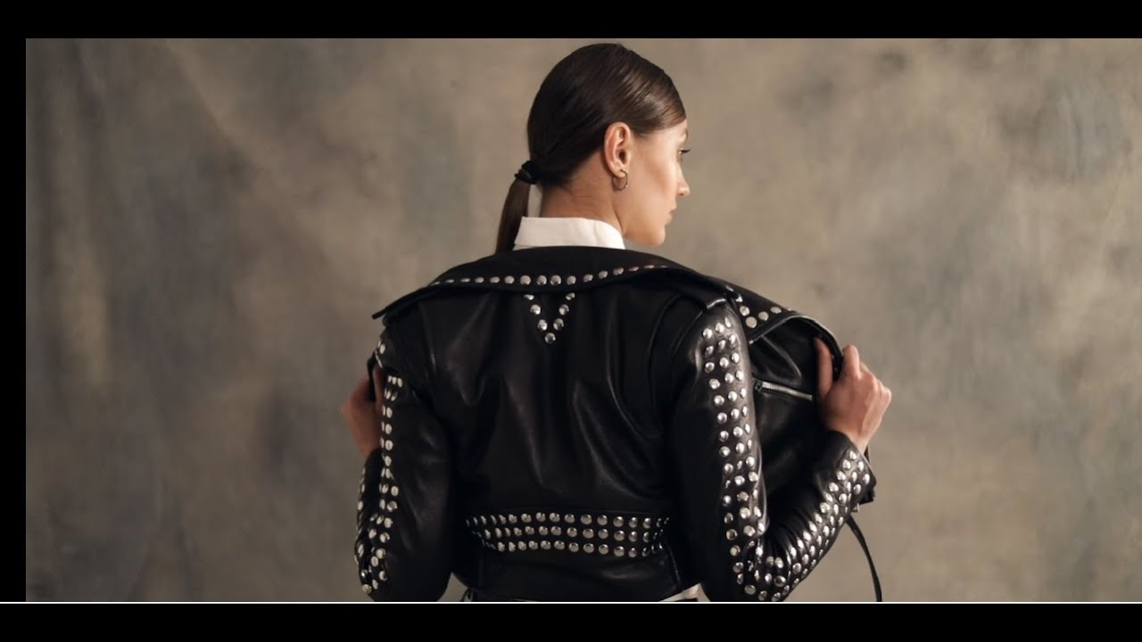 Women Leather Jacket | 0421 Studio - YouTube