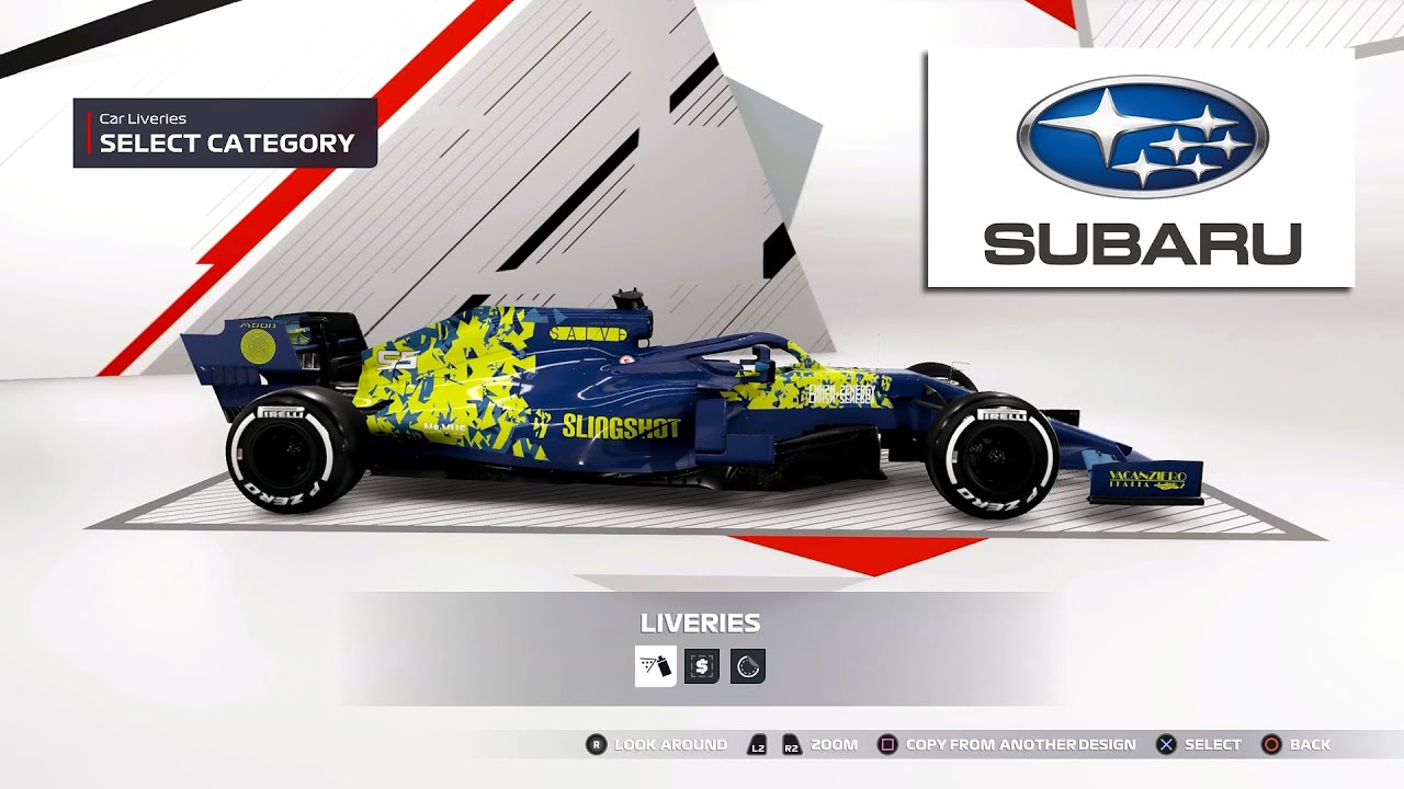 SUBARU inspired LIVERY in F1 2021 (F1 2021 My Team & Online) - YouTube