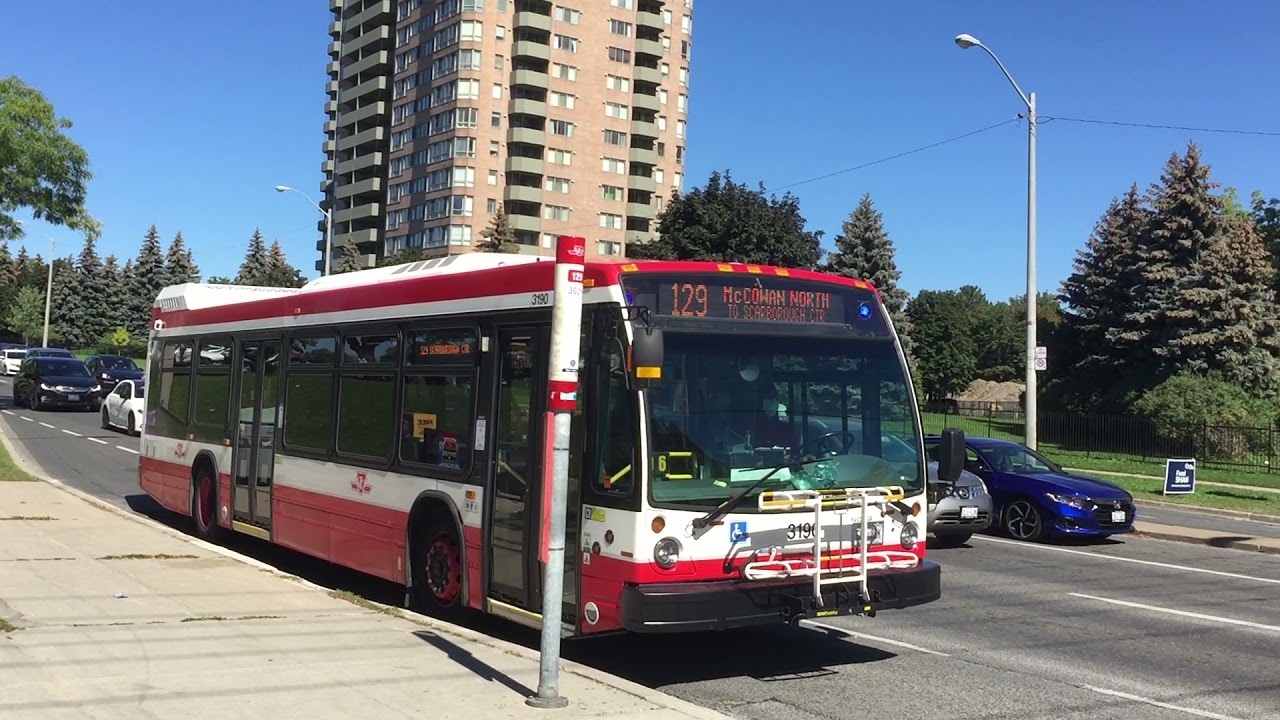 TTC Bus 3190 On Route 129: Southbound TO Scarborough Centre Station on ...