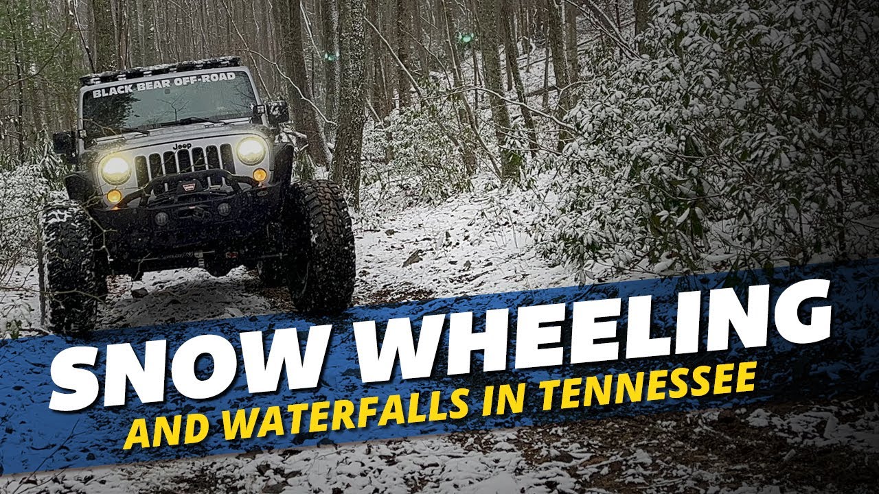 Snow Wheeling and Waterfalls at Dicks Creek in Tennessee! - YouTube