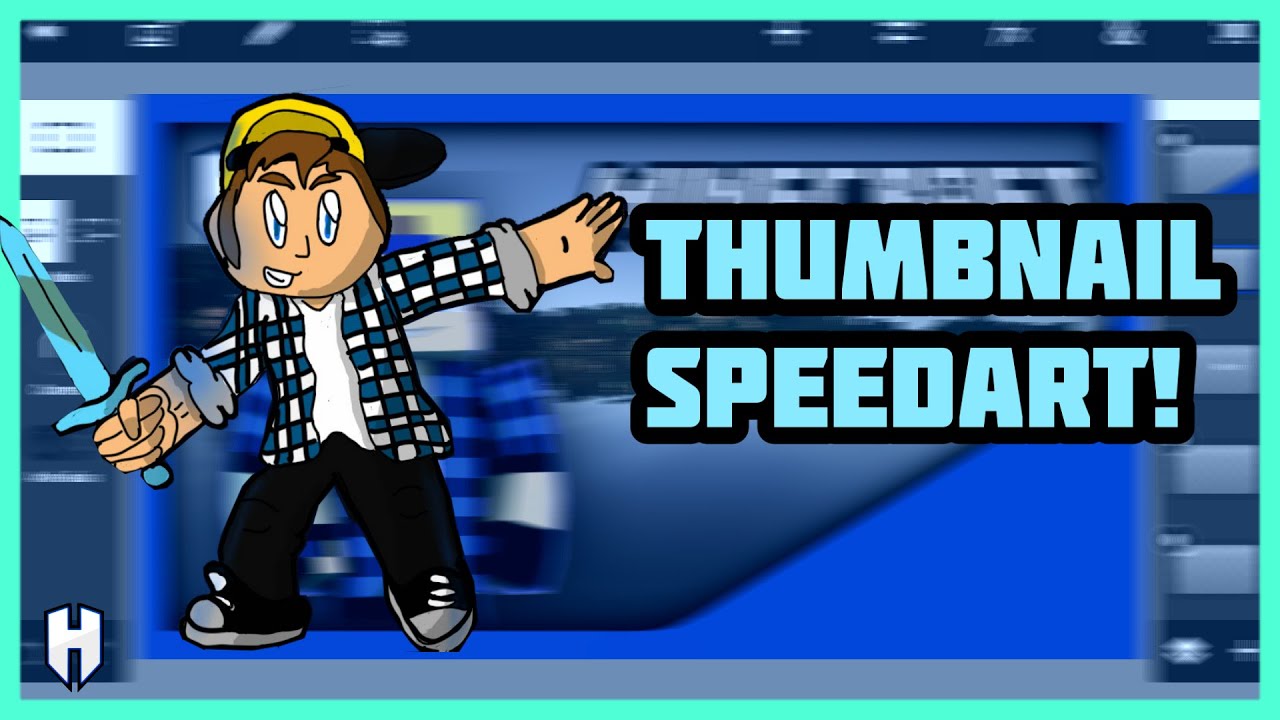 Minecraft Thumbnail speed art! :D - YouTube