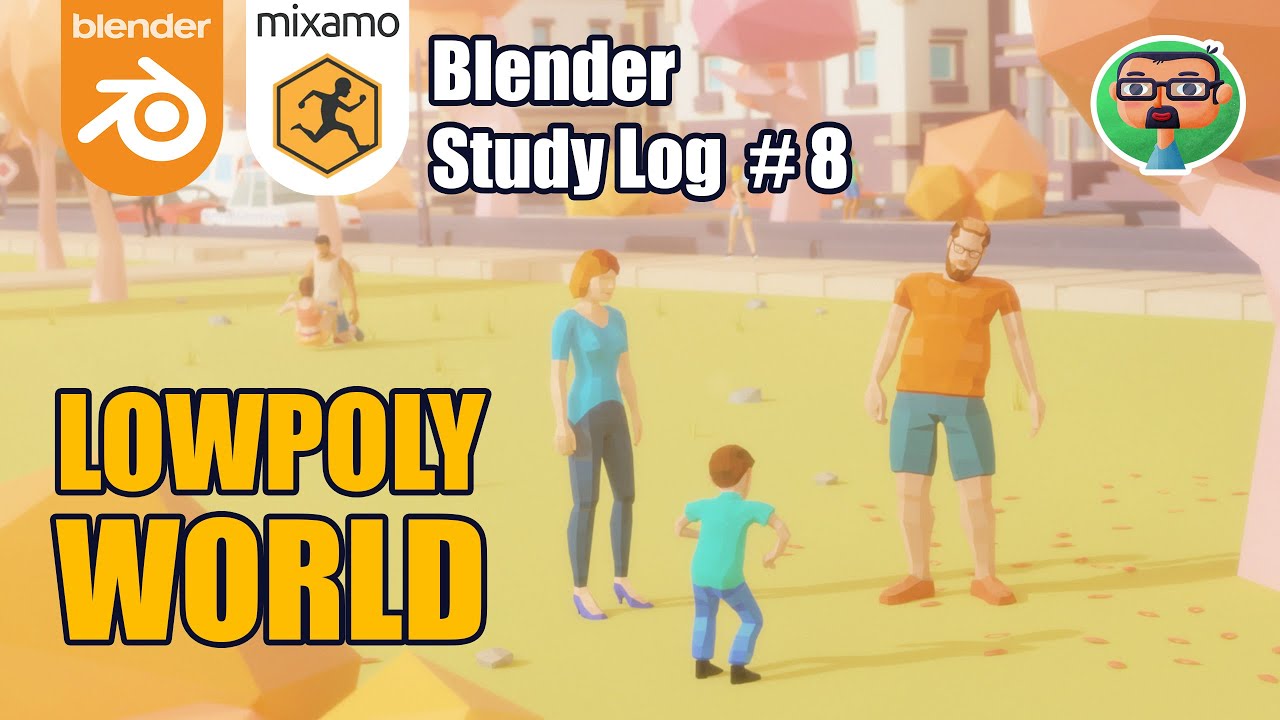 LOWPOLY WORLD - Blender Study Log #8 - YouTube