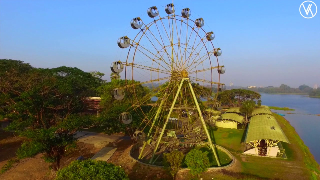 Inya Lake Yangon Myanmar Aerial (DJI Phantom 3 S) - YouTube