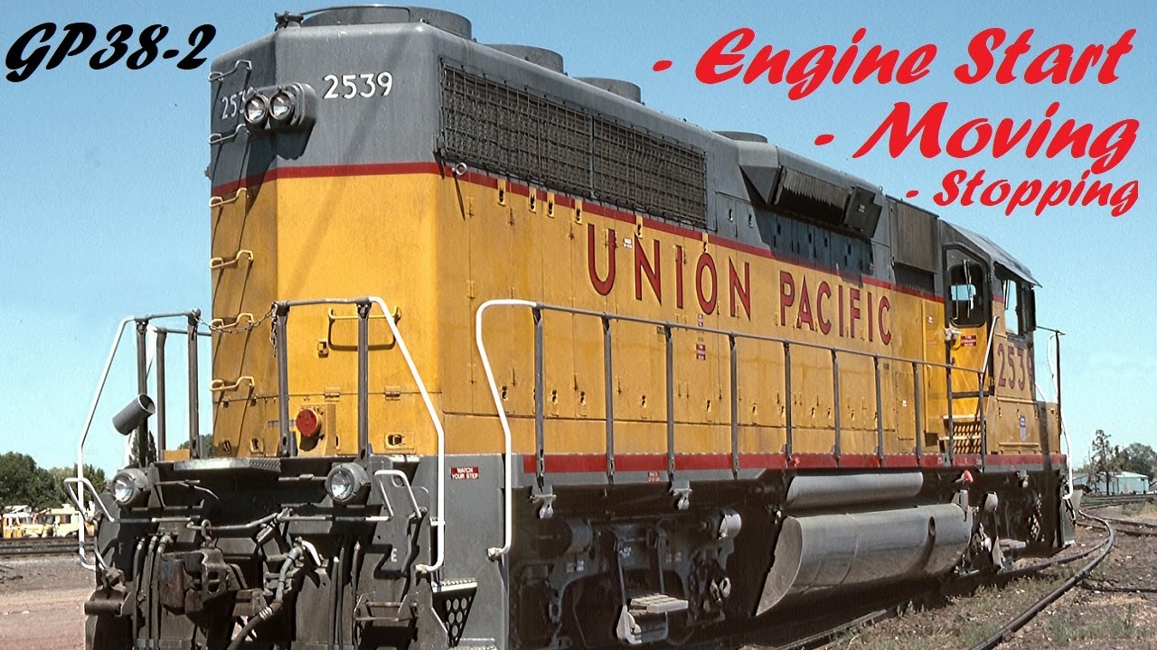 How to Drive a Train (GP38-2 Locomotive) - Engine Start, Moving and ...
