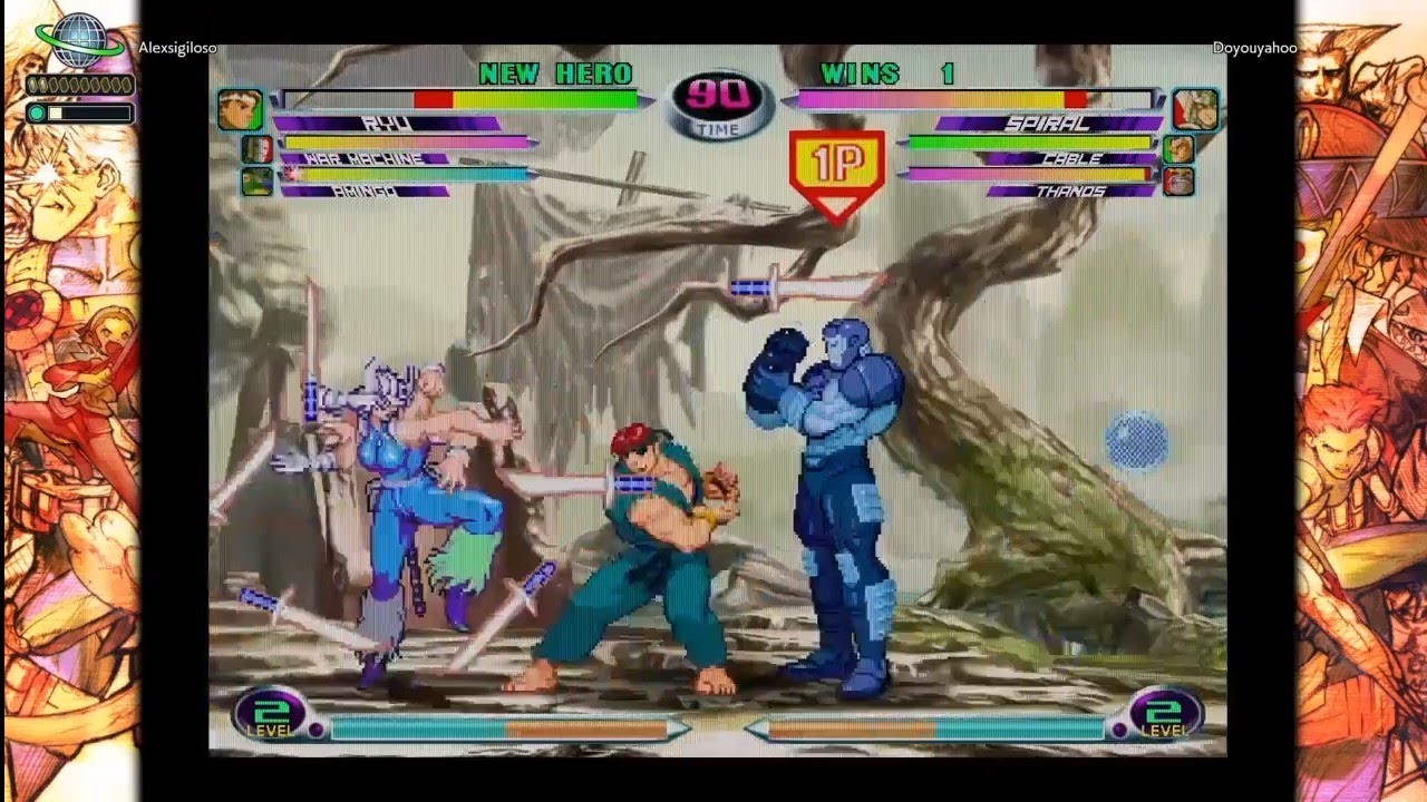 Marvel vs Capcom 2 Ryu War Machine Amingo - YouTube