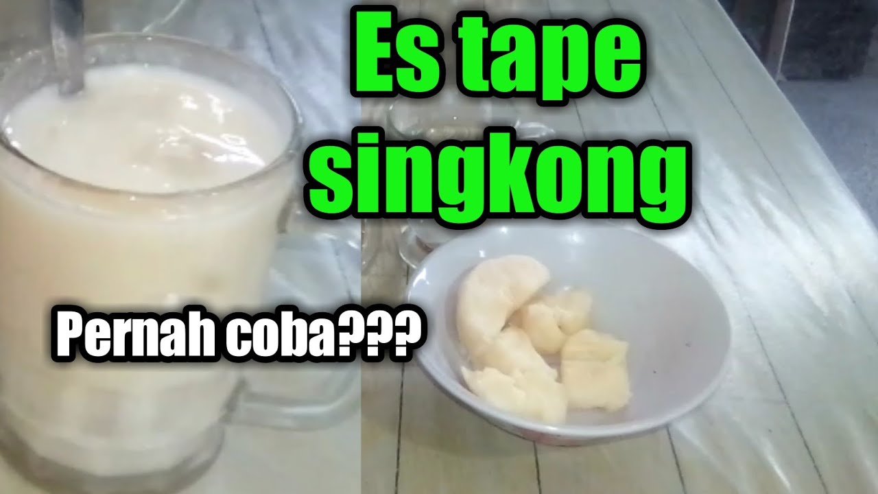 Cara membuat es tape singkong, minuman segar. - YouTube