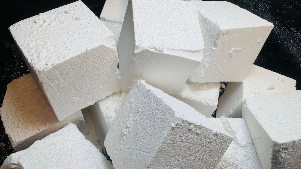 ASMR || White cubes🤍 || Gym chalk || Oddly satisfying - YouTube
