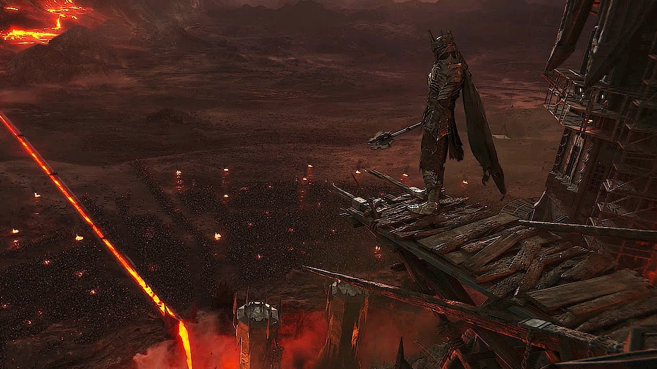Shadow of War Sauron Orc Army Vs Humans Battle For Middle Earth ...