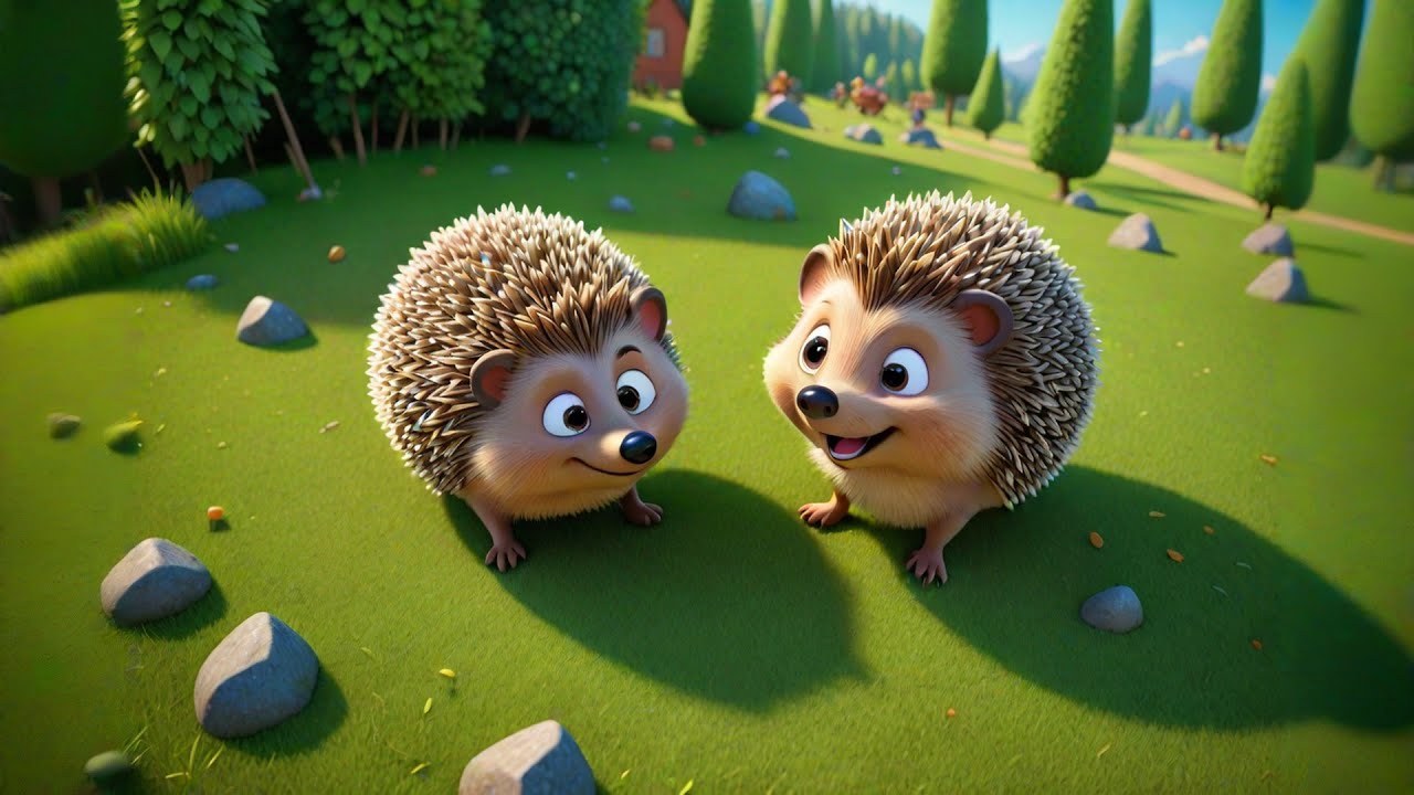 Four Happy Hedgehogs Wiggle and Roll | Animal Movement Song for Kids ...