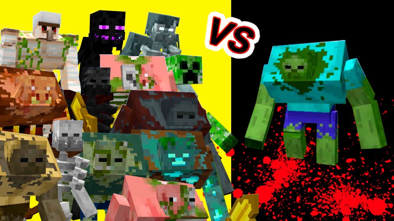 Mutant Zombie Vs. Mutants in Minecraft PE - YouTube