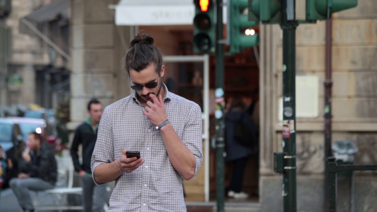 Man Waiting on the Street in Italy - Free HD Stock Footage (No ...