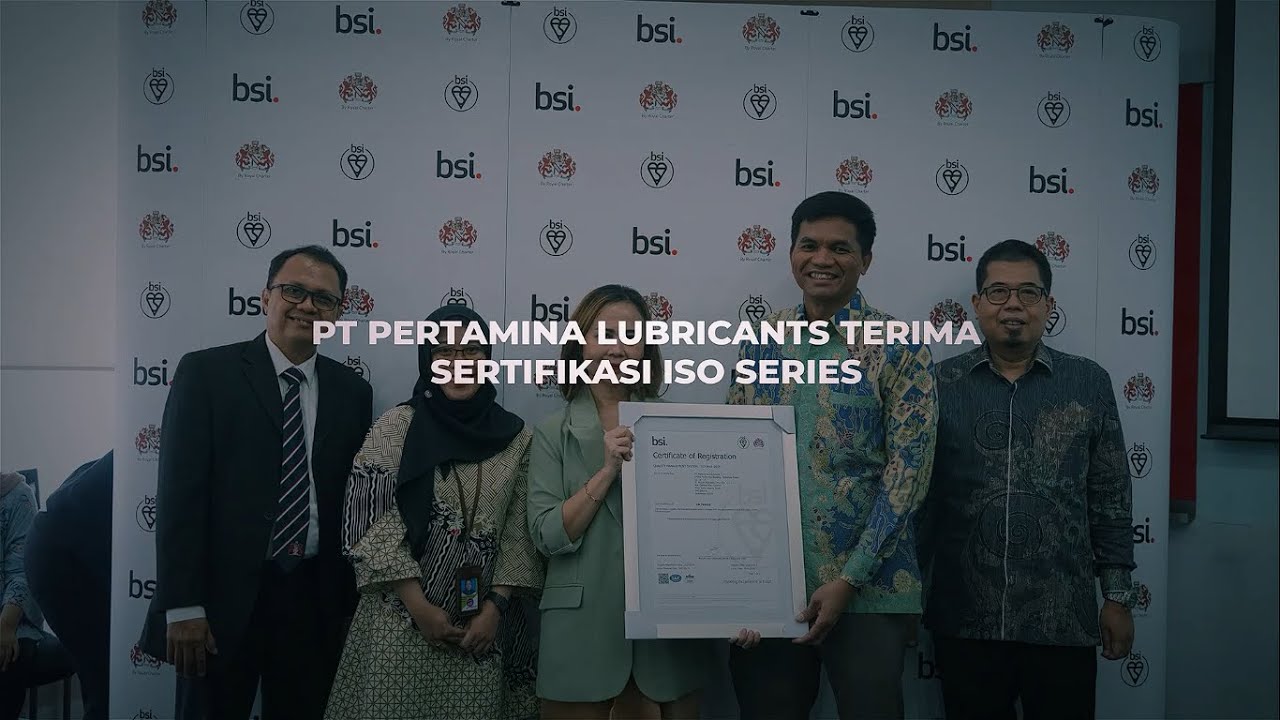 PT Pertamina Lubricants Terima Sertifikat ISO Series - YouTube
