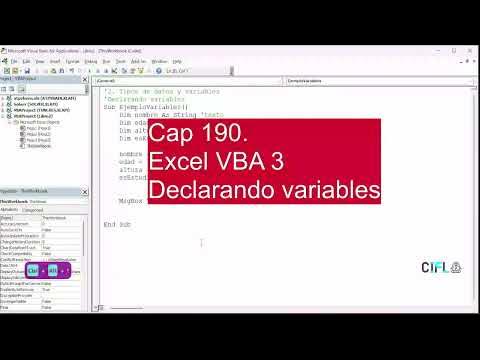 Cap190. Domina VBA Excel: Tipos de Variables, Declaración, Asignación y Automatización Eficiente ...