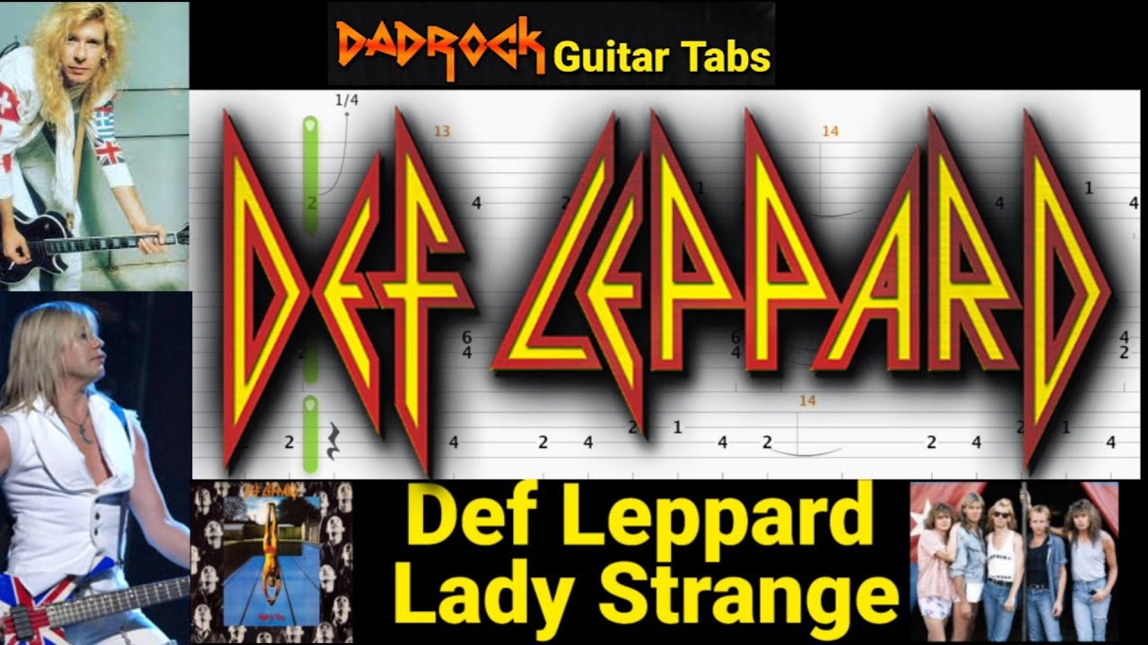 Lady Strange - Def Leppard - Guitar + Bass TABS Lesson - YouTube