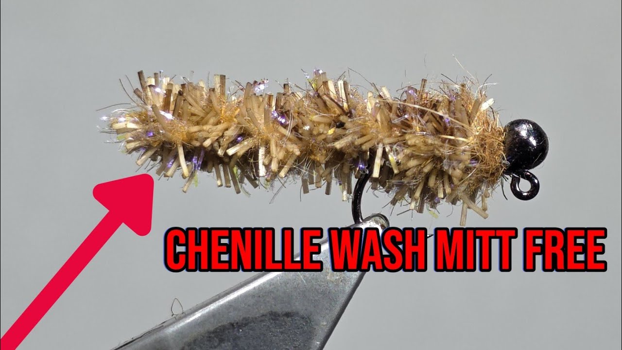 Tying a Super Simple Furled Squishenille Cranefly Mop Fly Pattern - YouTube