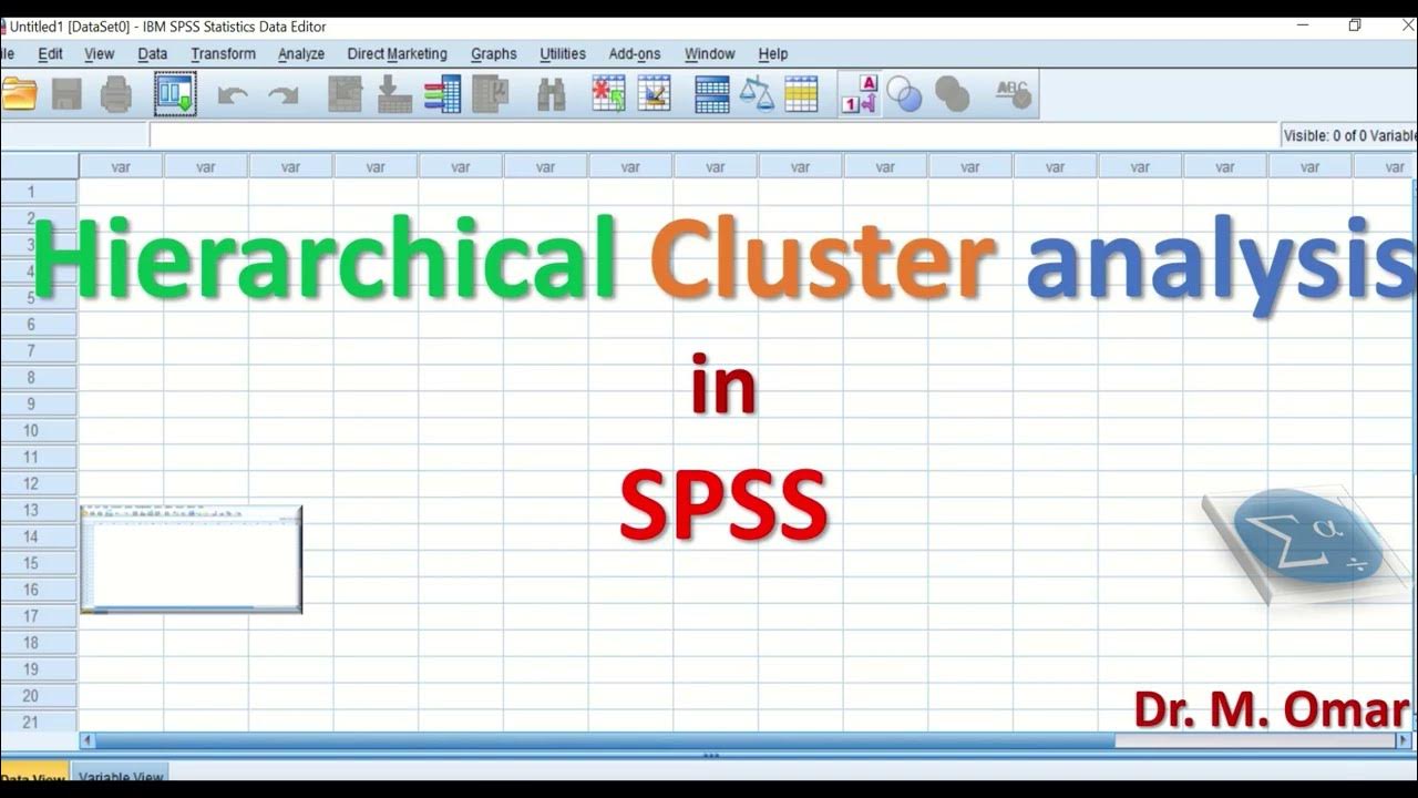 Hierarchical Cluster analysis in SPSS - YouTube