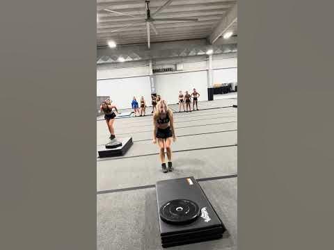 Cheerleaders Do Weight Training #Shorts #Cheer - YouTube