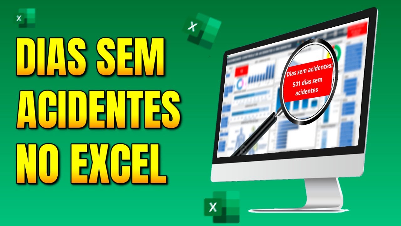 Como calcular a quantidade de dias sem acidentes no Excel - YouTube