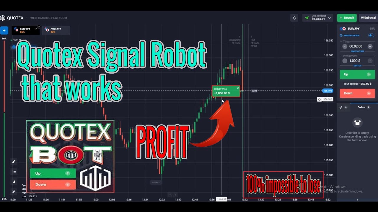 Quotex Signal Robot that works | 100% impossible to lose - YouTube