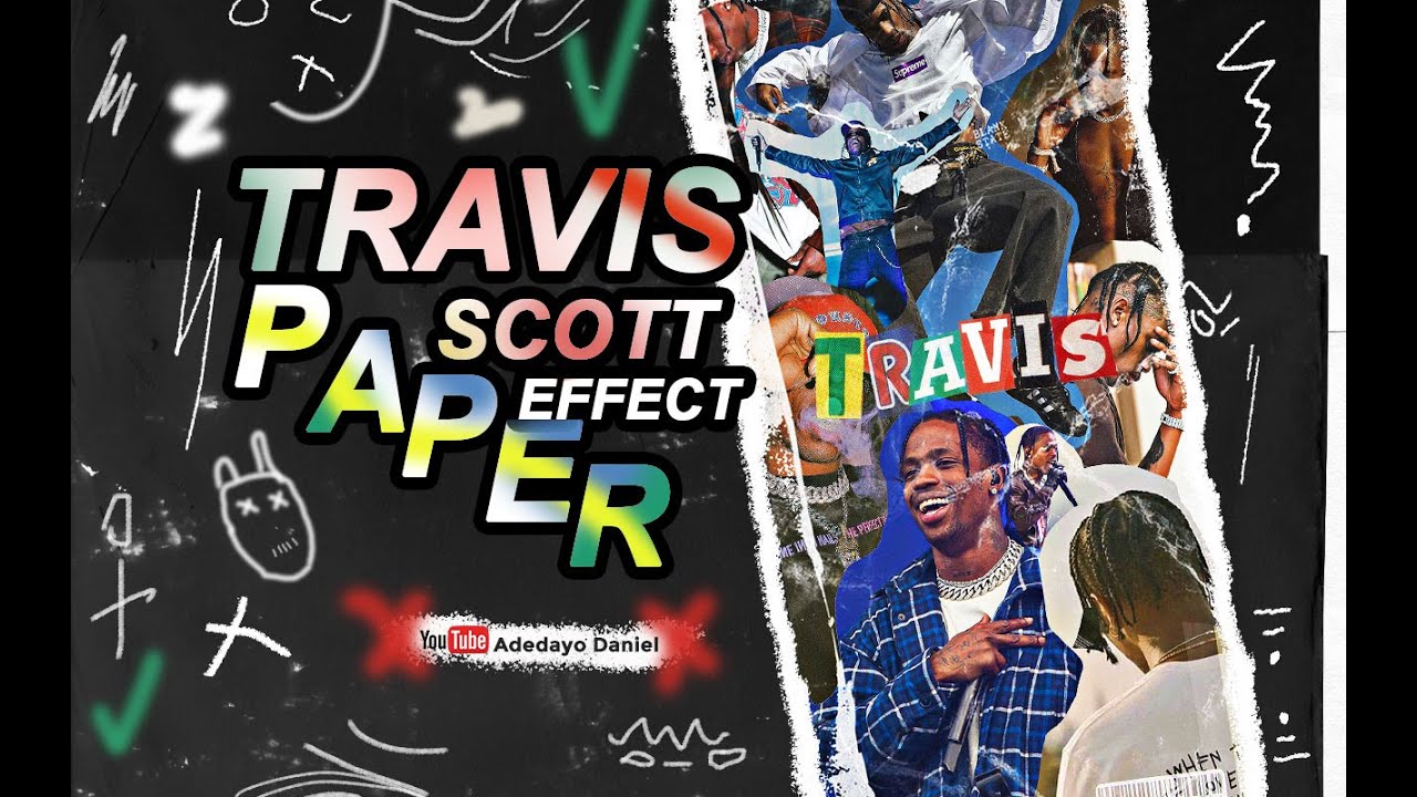 Paper rip off Effect in Adobe Photoshop CC Featuring Travis Scott - YouTube