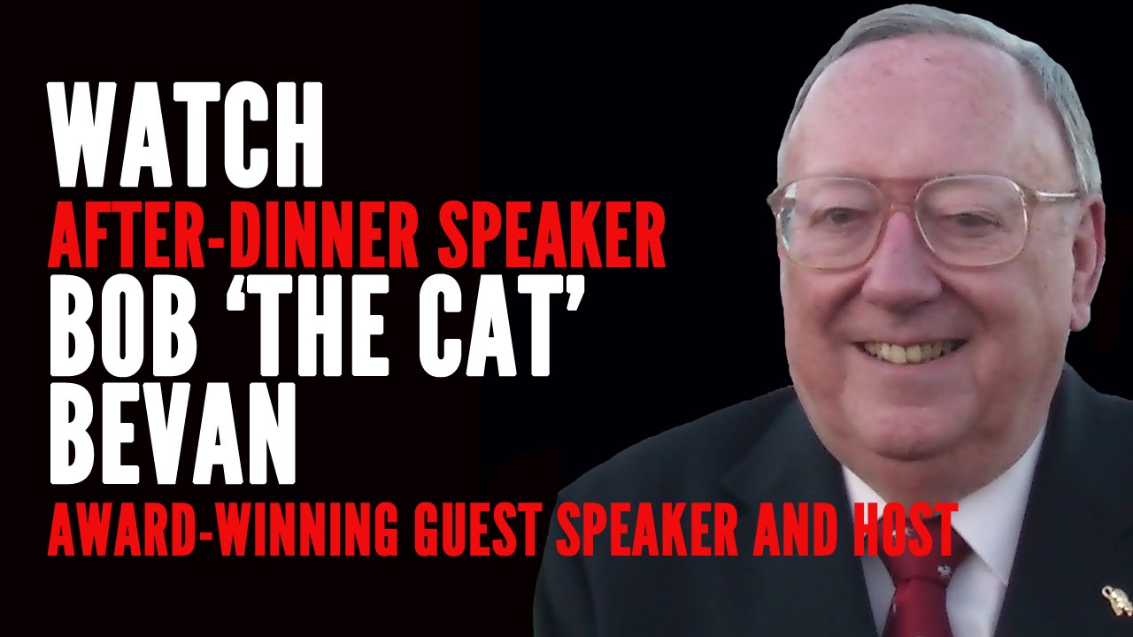 Bob 'The Cat' Bevan MBE - Award-Winning After-Dinner Speaker - YouTube