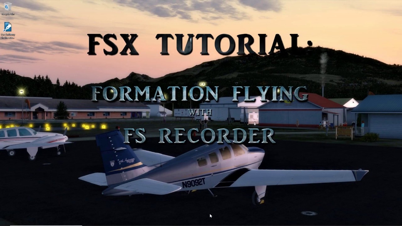 FSX Tutorial: Formation Flying with FS Recorder - YouTube