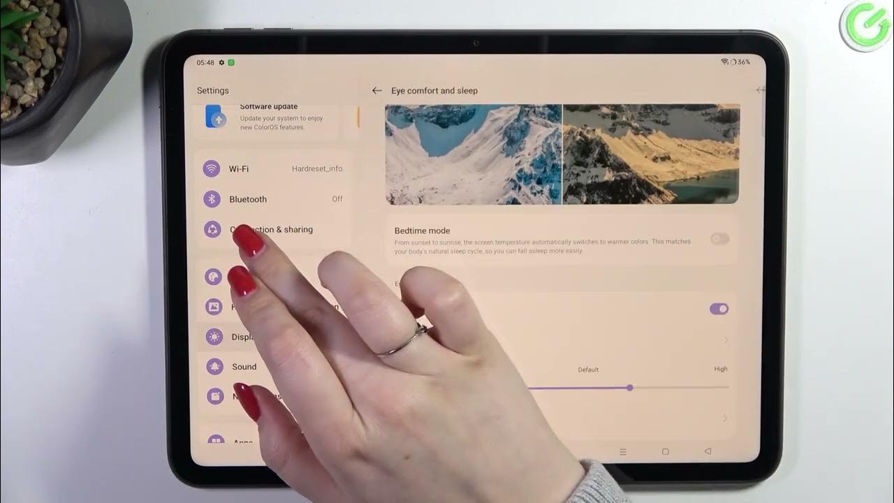 How to Activate Eye Comfort Mode on OPPO Pad Neo - YouTube