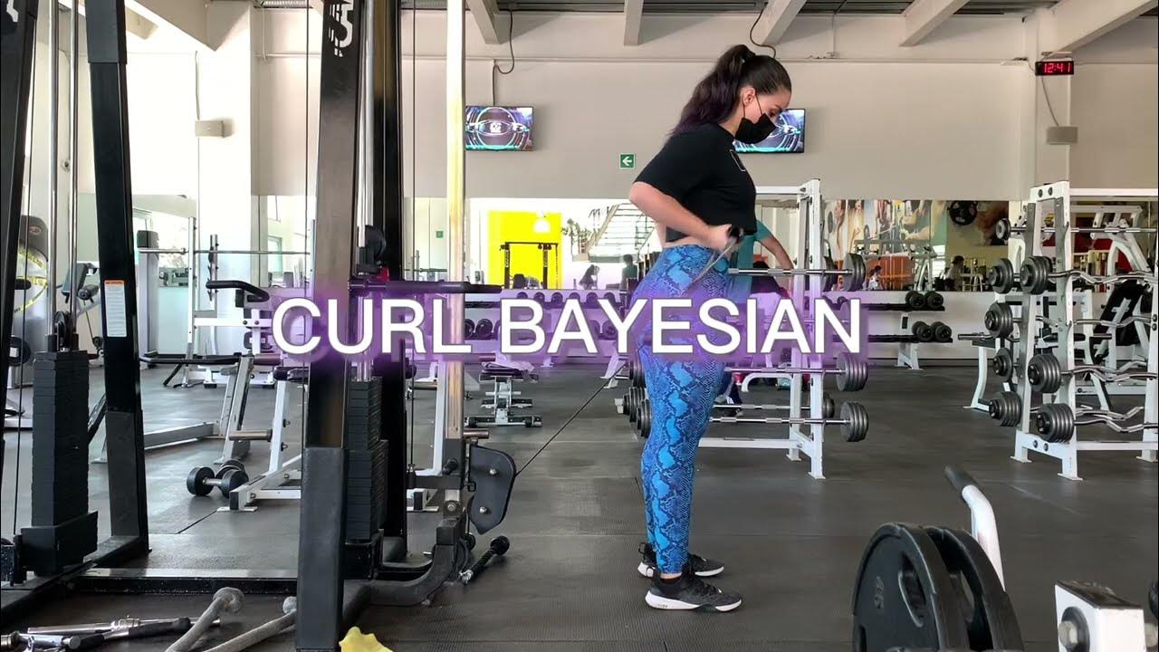 CURL BAYESIAN PARA BÍCEPS EN ESTIRAMIENTO - YouTube