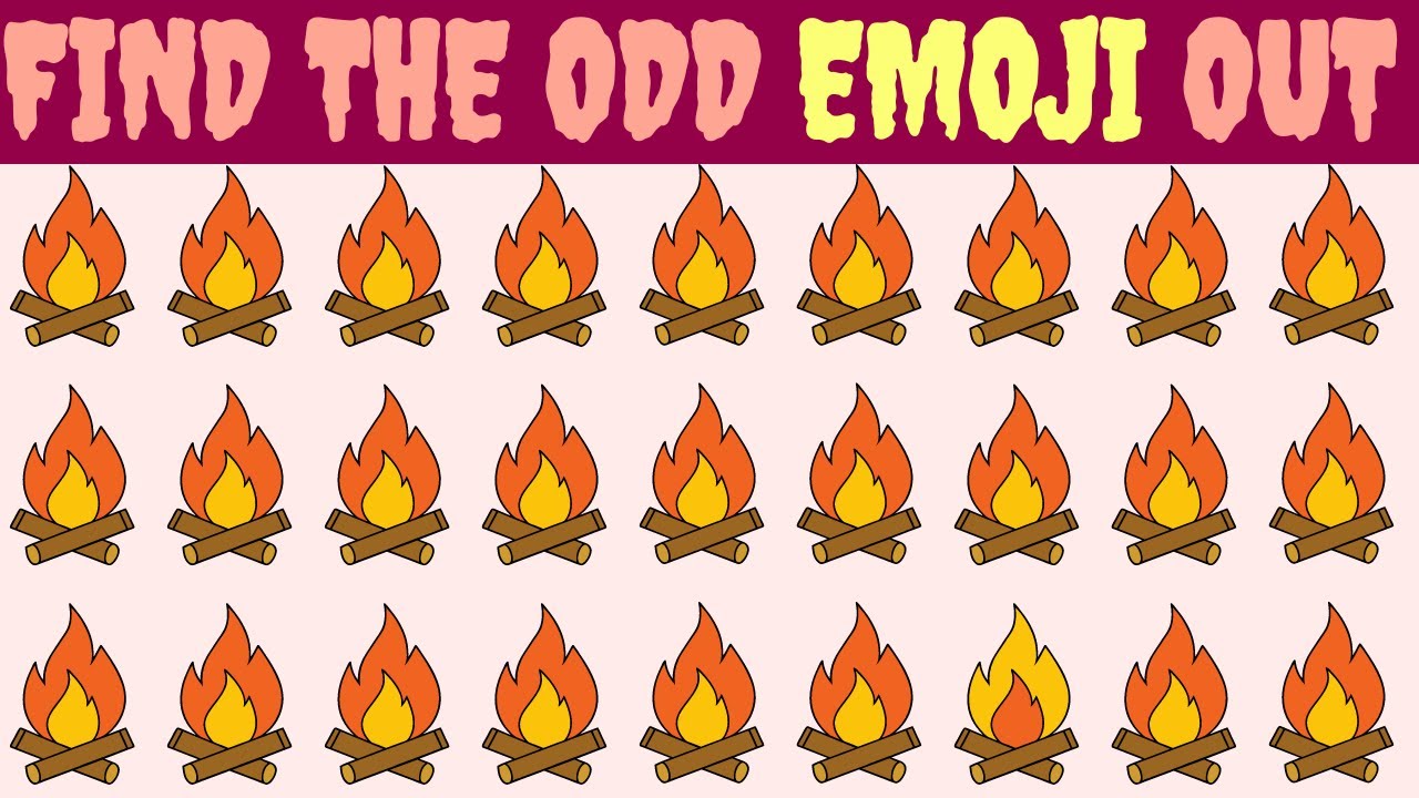 Find the Odd Emoji Out Before Time Runs Out! | Fun Emoji Challenge ...
