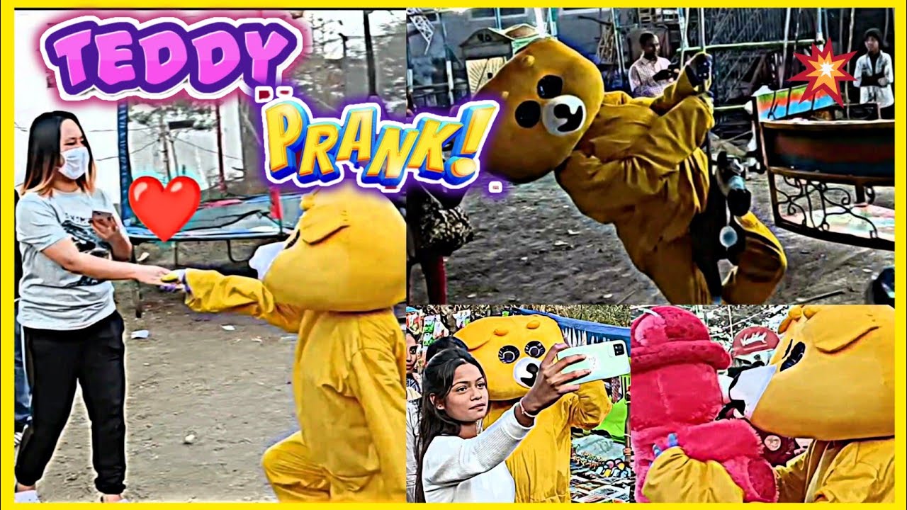 Teddy prank 😂 || Teddy prank in Mela 😜 || Mela me teddy prank 🤣 ...