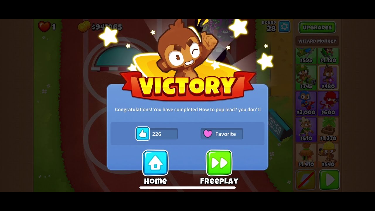 BTD 6 Challenge Solution for How Do You Pop Lead? You Don't - YouTube