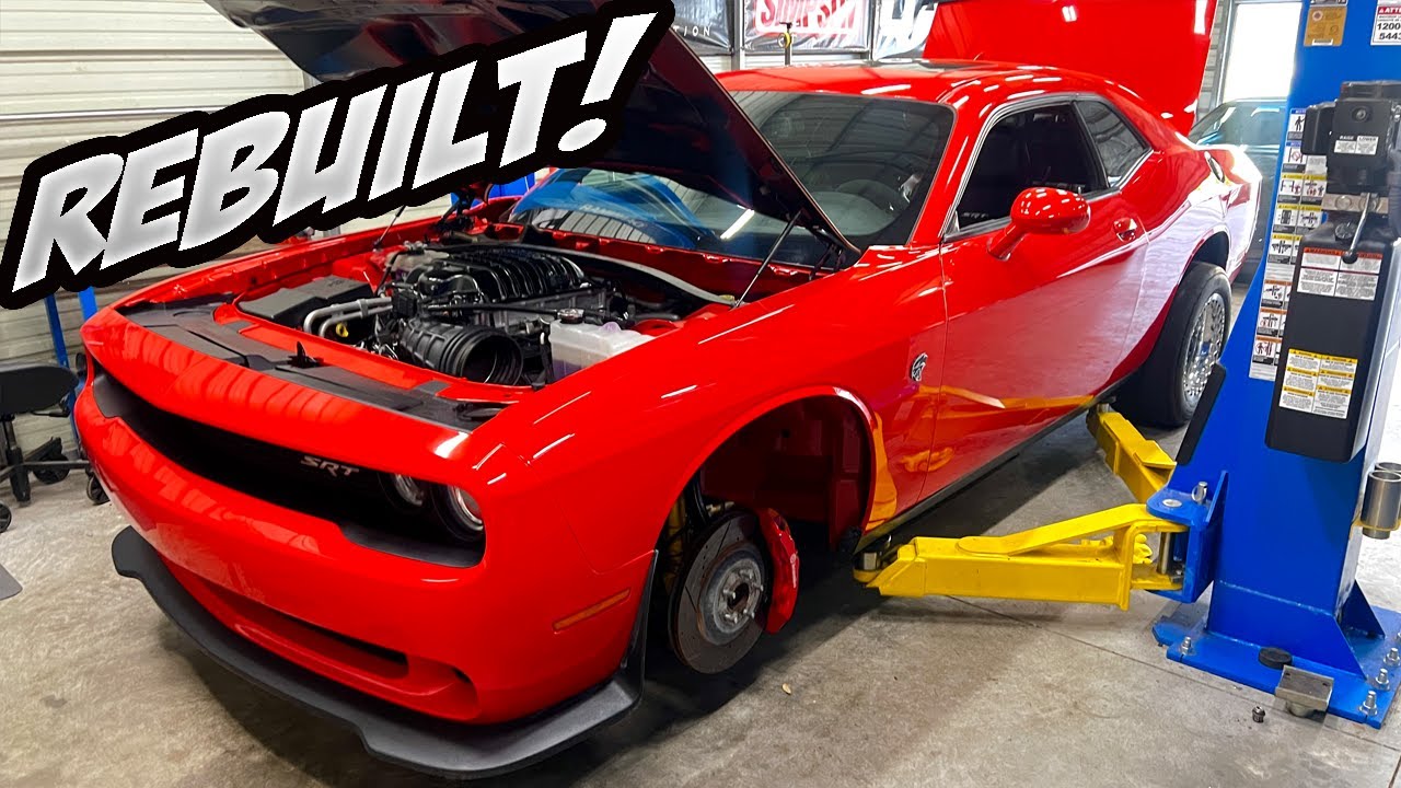 This REBUILT 1500hp Dodge Challenger Hellcat Never Looked BETTER! - YouTube