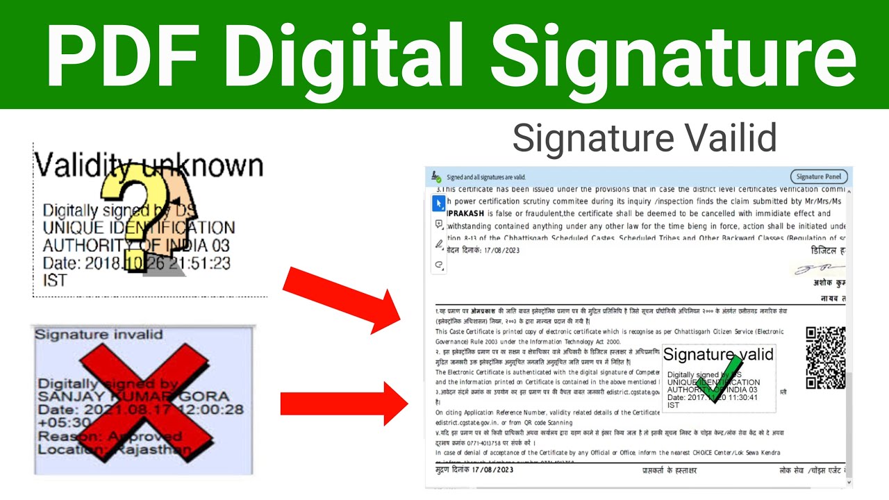 How Validate Digital Signature In Any Certificate Pdf Documents