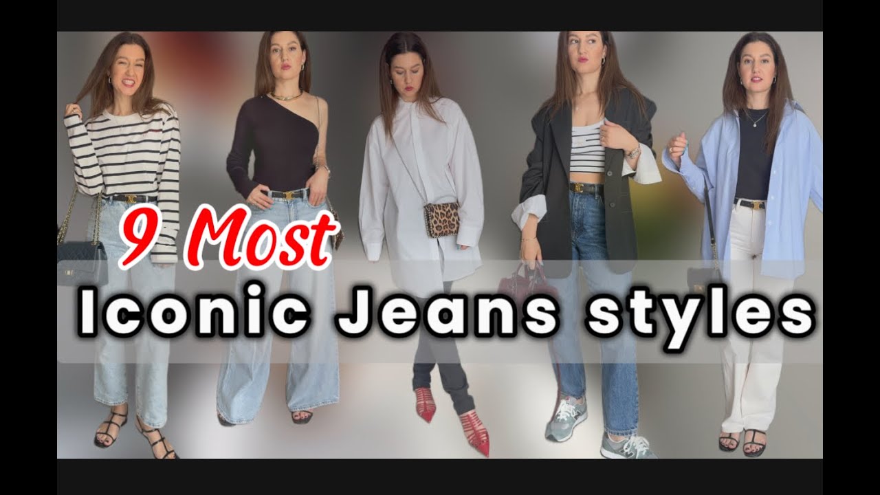 Not Boring Outfits with Jeans || How to Style Jeans from Skinny to Wide ...