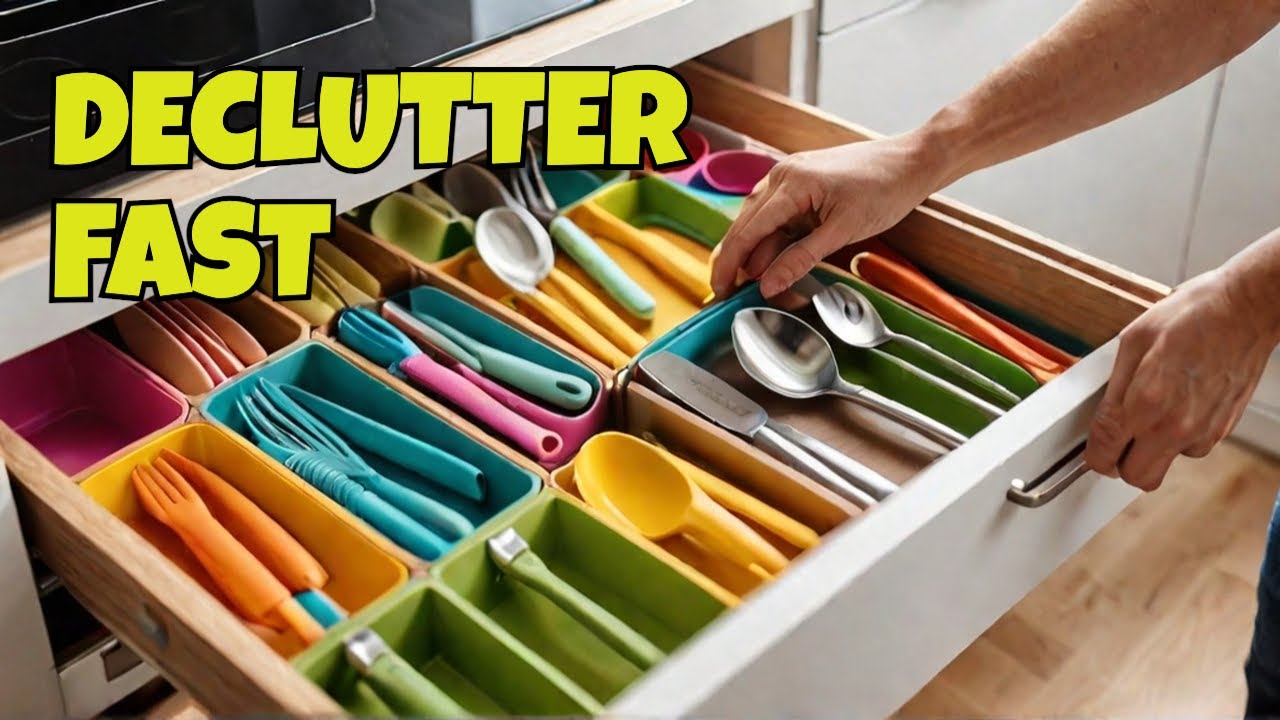 Declutter Your Kitchen Drawers Fast - YouTube
