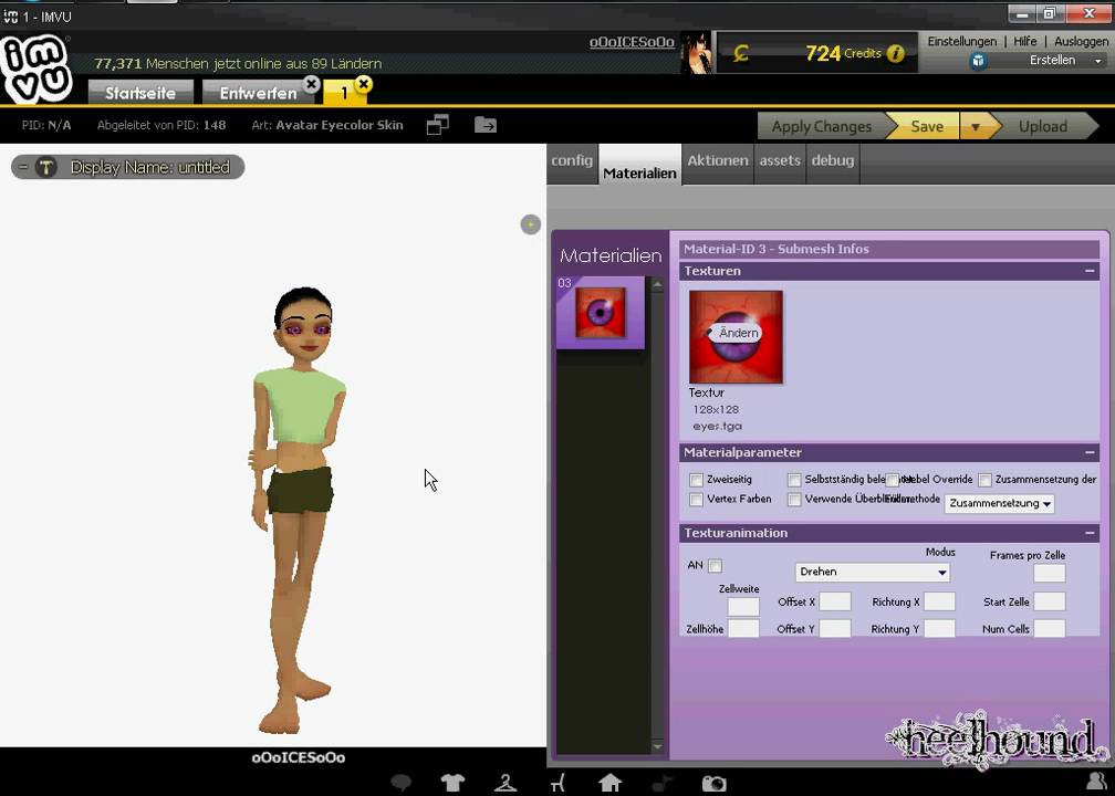 Imvu ___ Augen Produkt richtig erstellen - YouTube