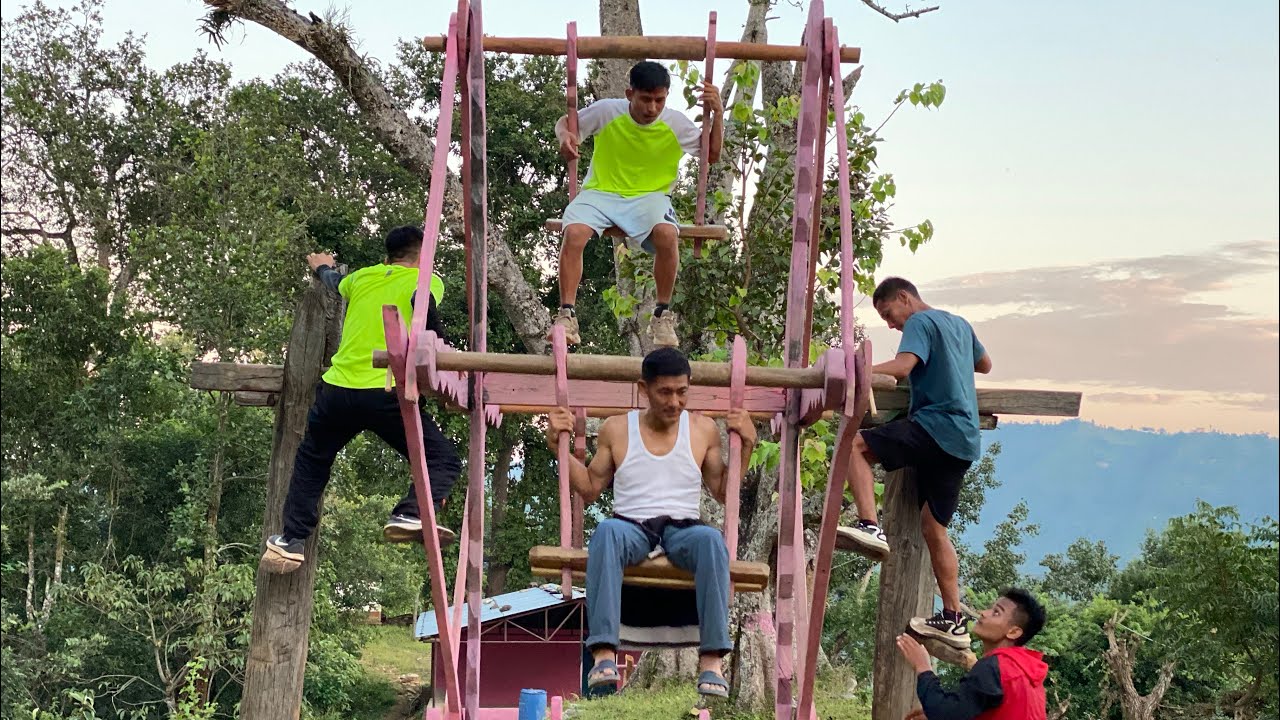 Rote ping in dasain #dharadhi - YouTube