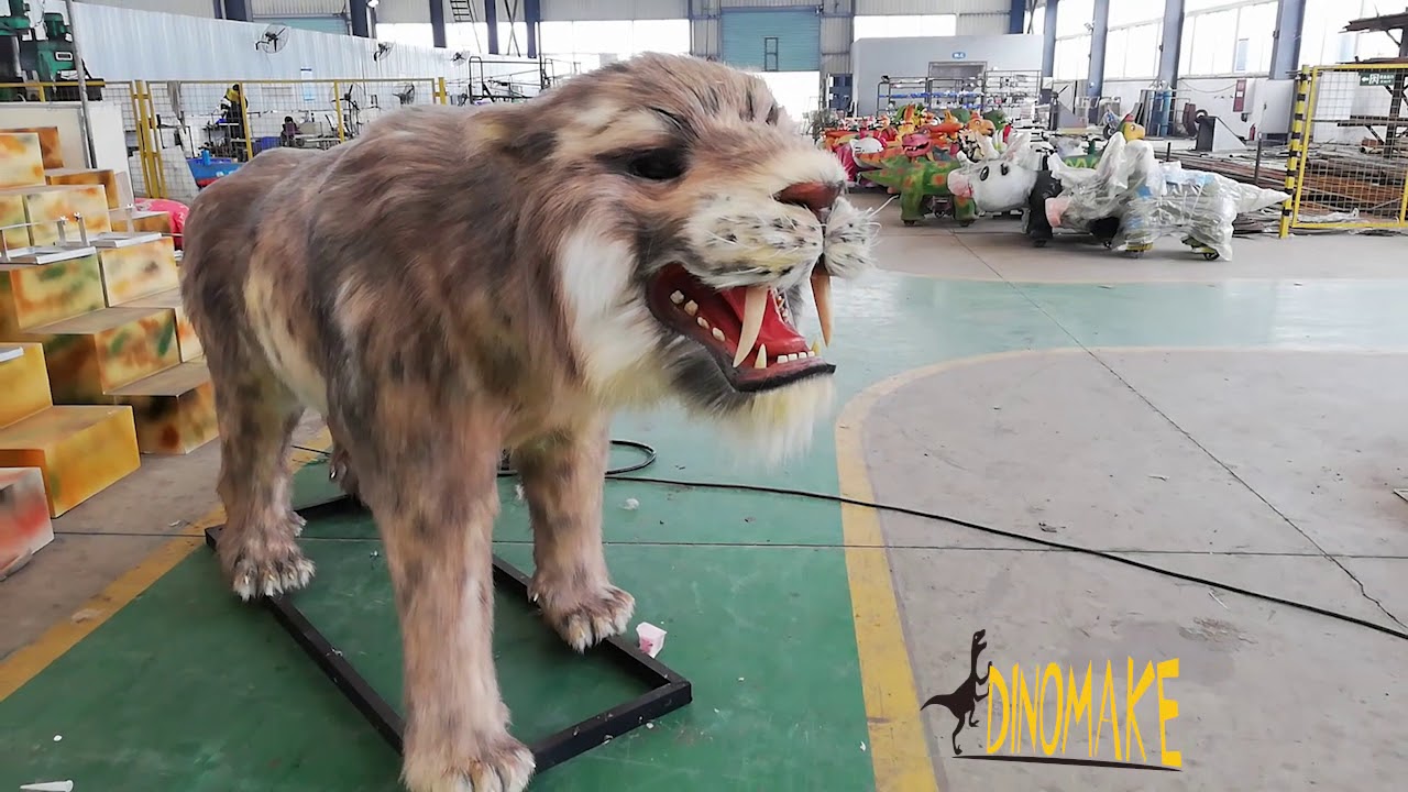 Animatronic Saber Toothed Tiger For National Museum - YouTube