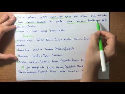 EDEBİYAT AKIMLARI(KLASİSİZM, ROMANTİZM...)