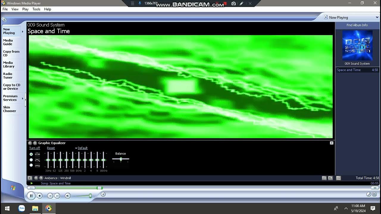 ambience visualizations of windows media player 9 - YouTube