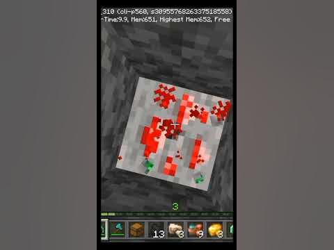 Minecraft all ore in straight Mining :) - YouTube